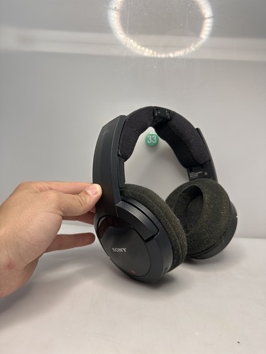 SONY MDR-RF985R Black Automatic Tuning Wireless Over-Ear RF Headphones ...