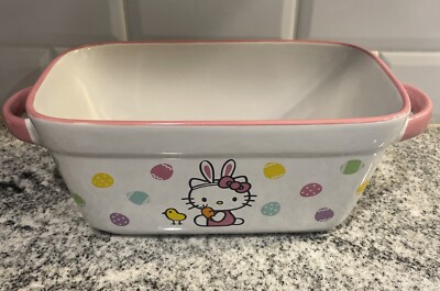 Hello Kitty Bunny Spring Bread Loaf Baking Pan With Handles By Sanrio ...