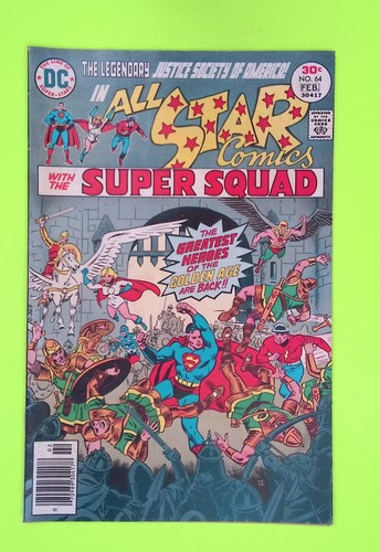 All-Star Comics #64 Vol. 1 1977 DC Comics Newsstand Mid Grade Comic ...