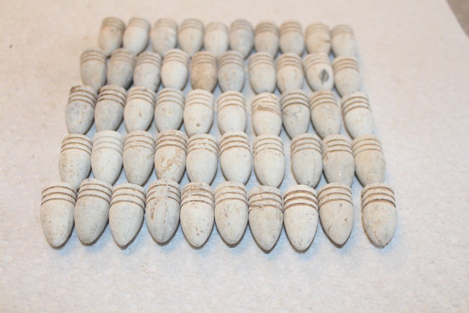 LOT OF 50 DROPPED CIVIL WAR .58 CAL 3 RING BULLETS DUG IN VIRGINIA | eBay