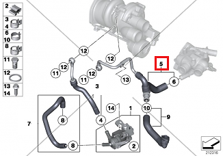 Genuine OEM Engine Coolant Hose for MINI 11537645832 for sale online | eBay