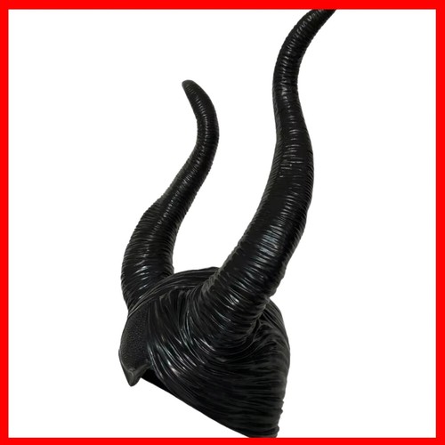 Black Queen Demon Horns Crown | Gothic Cosplay Headpiece | Dark Fantasy ...