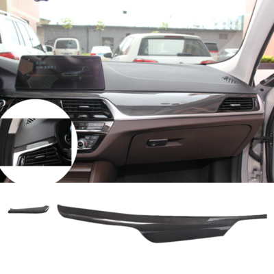 Real Carbon Fiber Center Control Cover For BMW 5-Series G30 F90 M5 2018 ...
