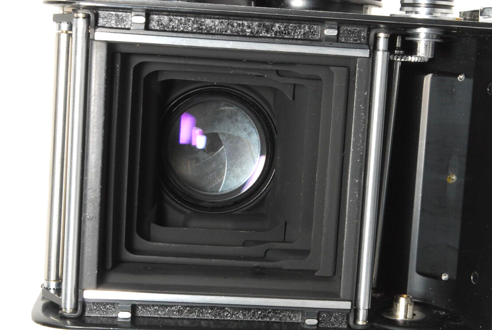 White Face [Top MINT CLA'd] Rolleiflex 2.8F Planar Case TLR Camera From ...