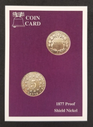 1877 Shield Nickel 1991 Coin Card #11 (NM) | eBay
