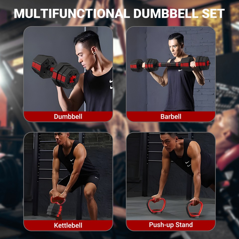 660LB Adjustable Weight Bench, Folding Workout Bench Set w/ Barbell ...