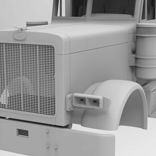 1/25th resin 3d printed Peterbilt 379 ultra cab w/63” sleeper by Alpha ...