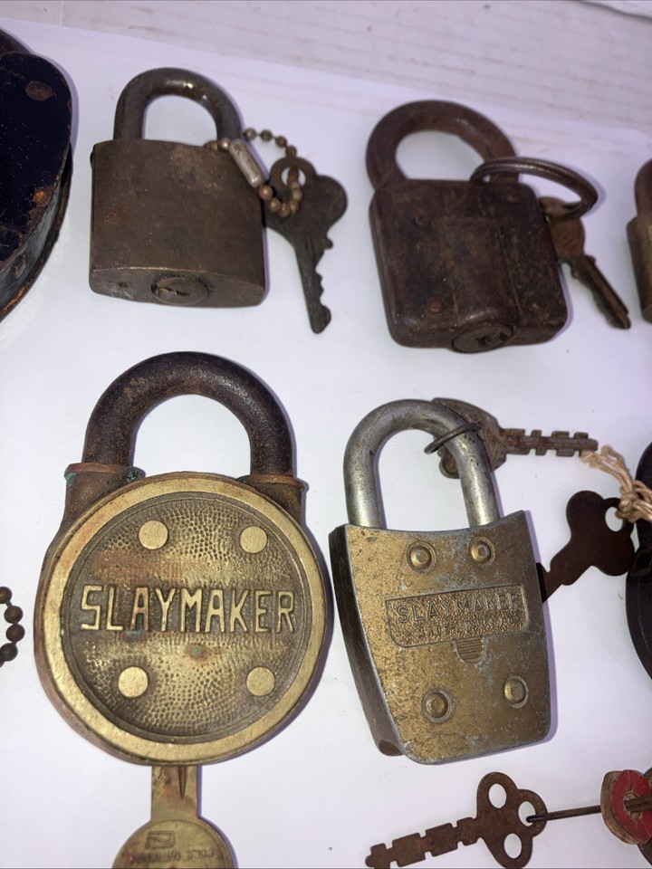 Lot of 15 Vintage/Antique Padlocks with Original Keys | eBay