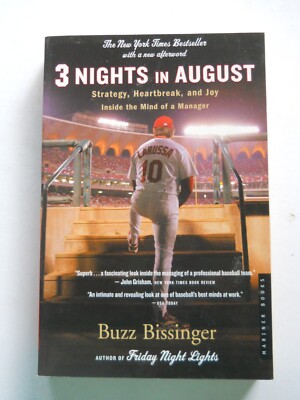3 NIGHTS IN AUGUST BUZZ BISSINGER | eBay