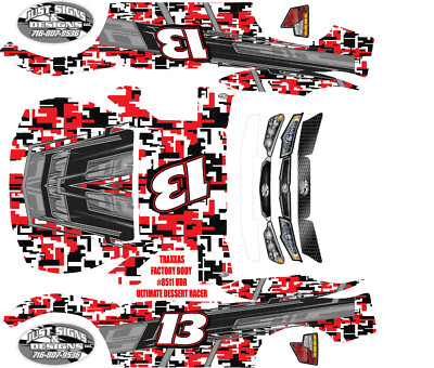 TRAXXAS UDR ULTIMATE DESERT RACER TROPHY TRUCK DIGITAL CAMO wrap decal ...