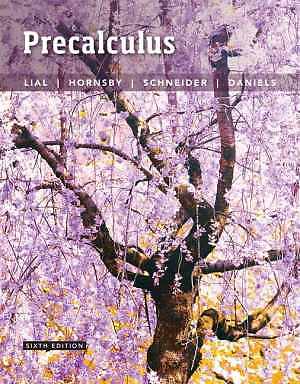 Precalculus - Hardcover, by Lial Margaret; Hornsby John; Schneider ...