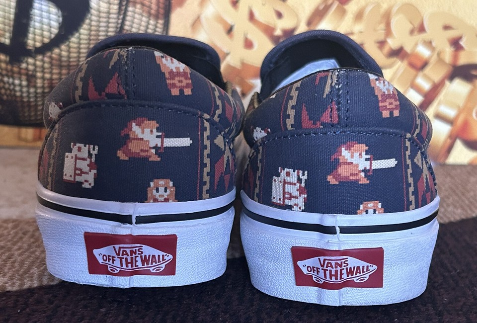 Vans X Nintendo Legend Of Zelda Parisian Classic Slip-On Rare US 5.5 ...
