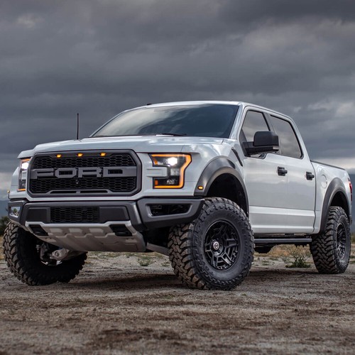 17" HRE FT1 Black 17x9 Concave Wheels Rims Fits 2010-2022 Ford Raptor ...