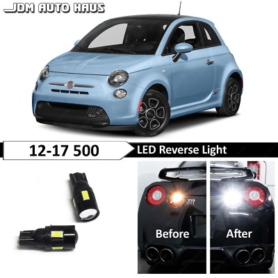 White High Power Reverse Backup LED Lights Bulb Fits 2012-2017 Fiat 500 ...