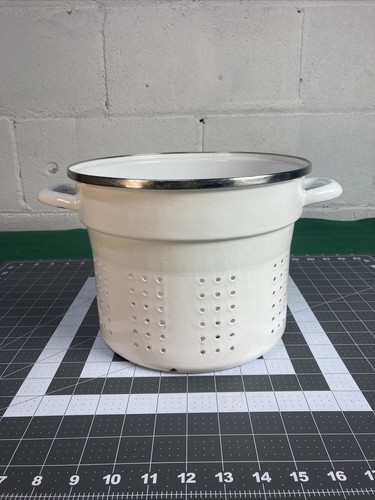 Strainer Insert Steamer Pot 8" Red Large | eBay