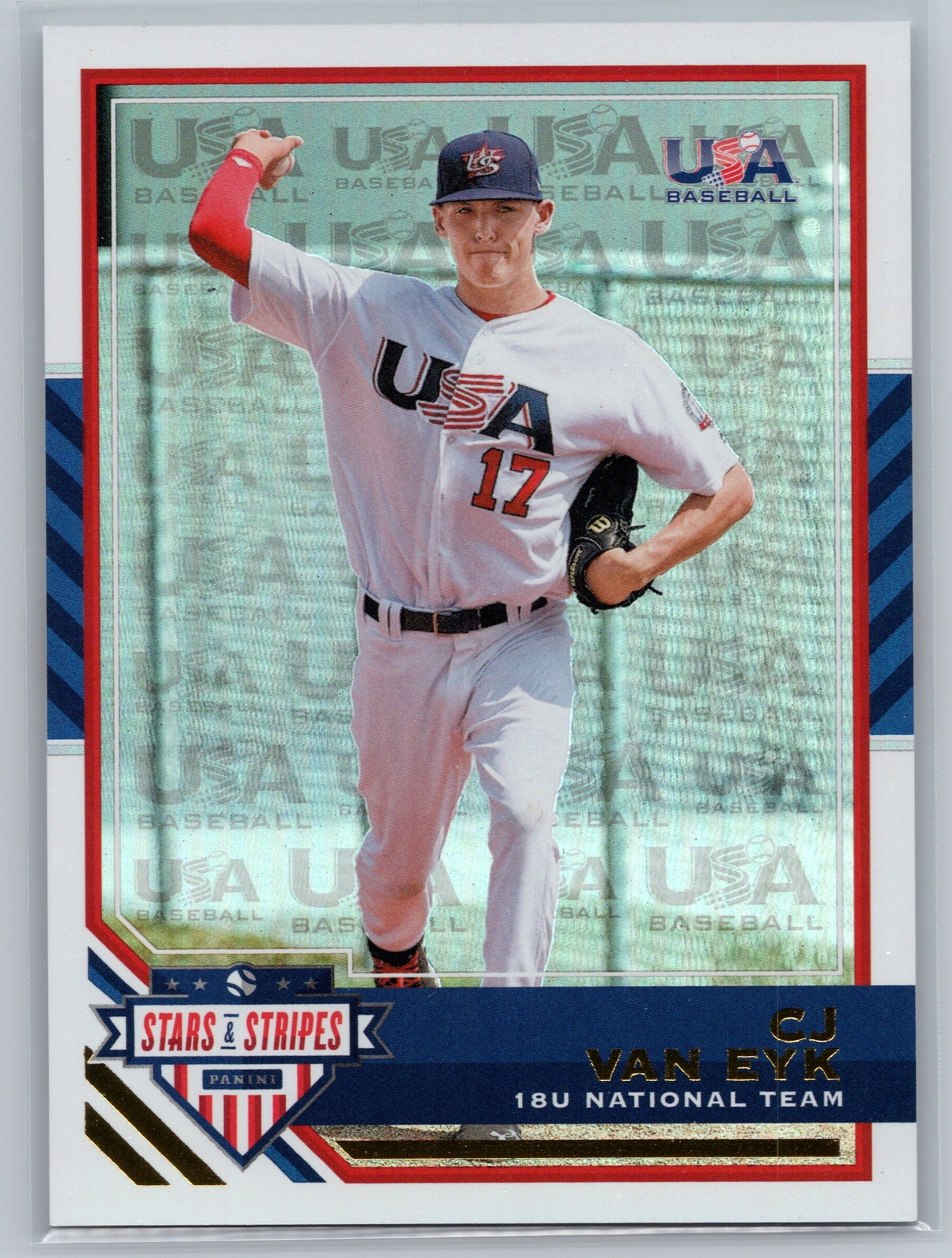 2017 Panini USA Baseball Stars & Stripes - Longevity Gold Team Logo #41 ...
