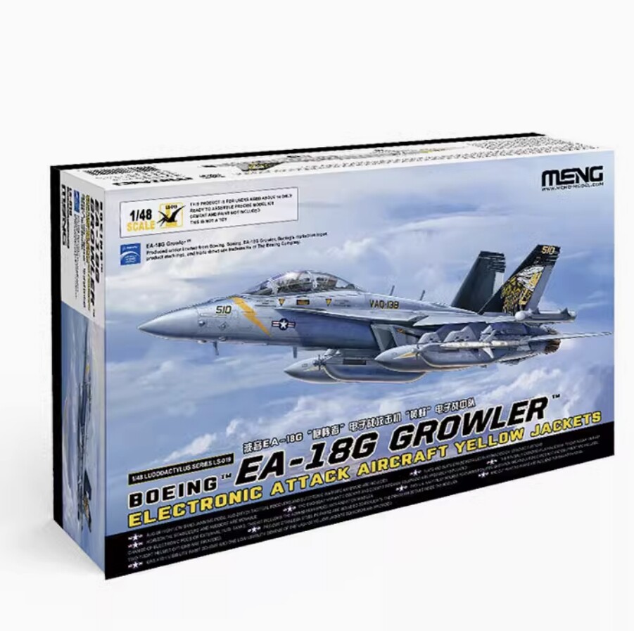 MENG LS-019 1/48 EA-18G GROWLER Electronic Attack Aircraft Yellow ...