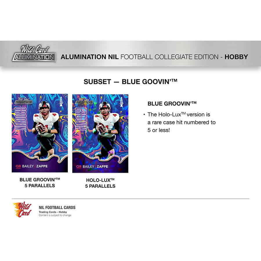 2021 Wild Card Alumination NIL Collegiate Football Hobby box sealed ...