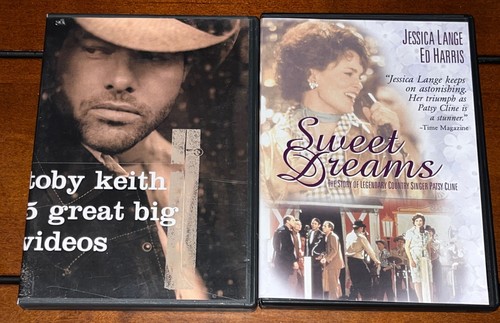 DVD Lot TOBY KEITH 5 Great Big Videos & Sweet Dreams Patsy Cline Story ...
