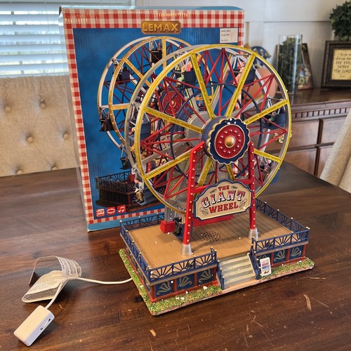 LEMAX GIANT FERRIS WHEEL Lights & Sounds Good Condition Needs Adapter ...