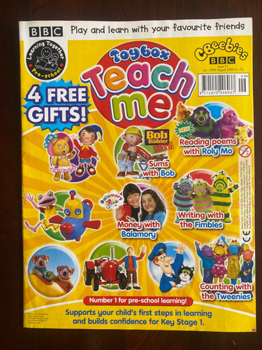Toybox Teach Me Cbeebies Magazine August 2005 Issue 15 Roly Mo Fimbles ...
