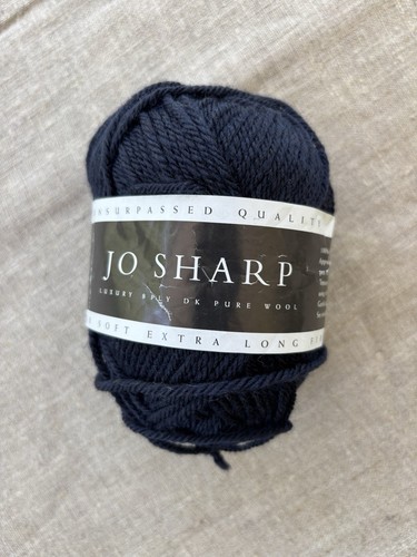 Jo Sharp Yarn 100% Wool Color 327 Navy Blue 1 Skein Luxury 8 Ply New ...