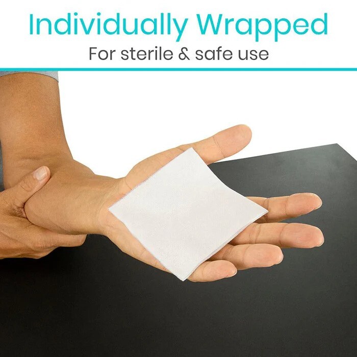 ViveCare Sterile Gauze Pads 3x3, Wound Dressing for Cleaning ...