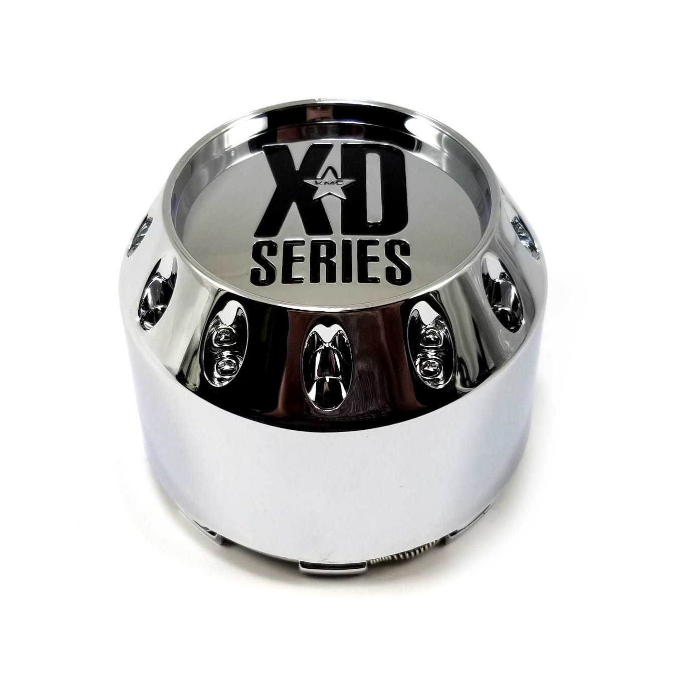 4 XD Series Chrome Wheel Center Hub Caps for 5/6Lug XD779 Badlands ...