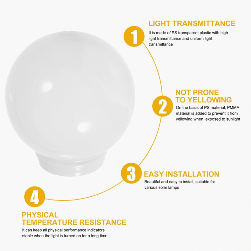 Spherical Lampshade Exterior Porch Light Replacement Cover Shell | eBay