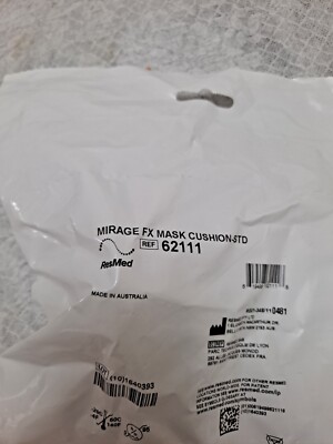 Lot Of 5 ResMed 62111 Mirage FX Standard Nasal Cushion Factory Sealed ...