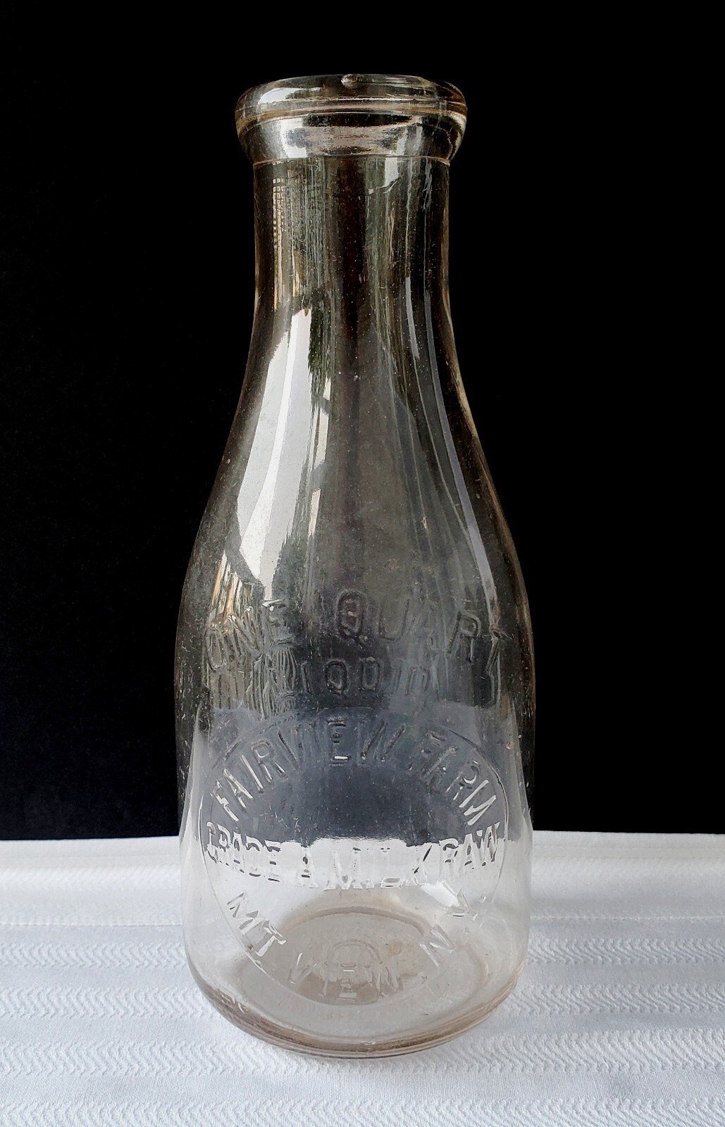 Rare Fairview Farm Quart Milk Bottle Mountain View New York Adirondacks ...