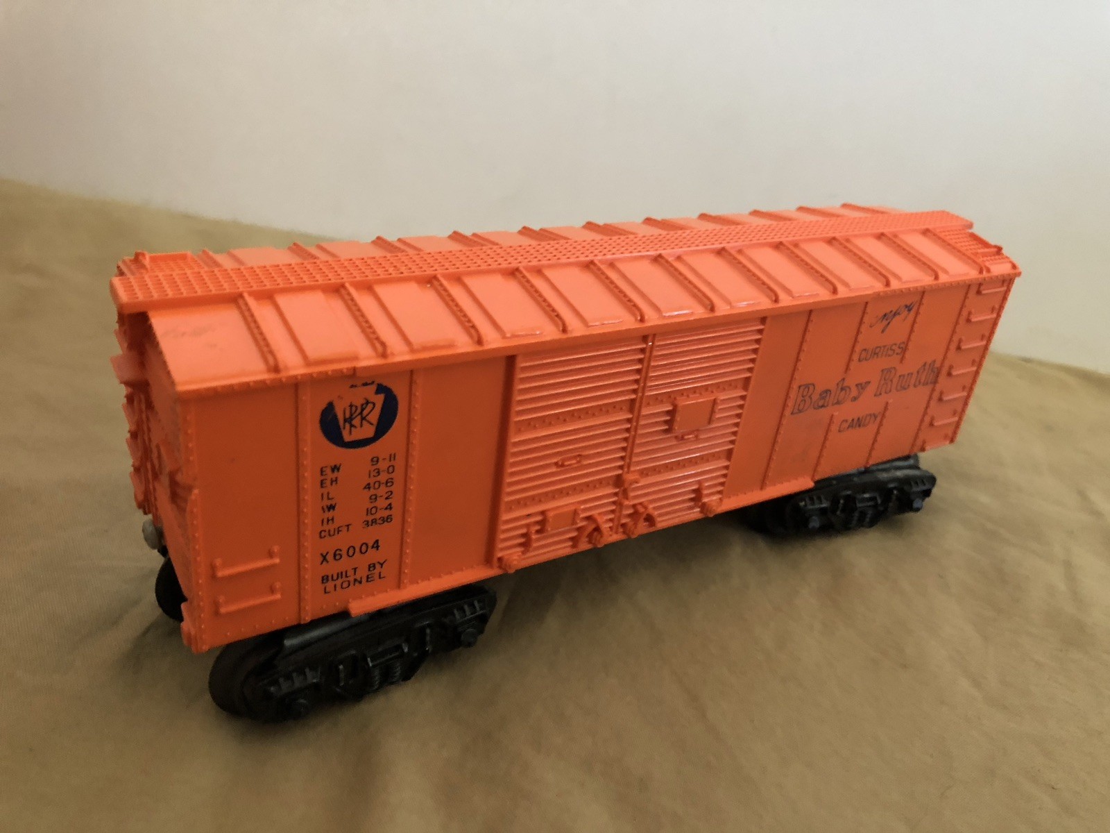 Lionel Postwar X6014, X6004 Curtis Baby Ruth Candy Box Car O Gauge Set ...