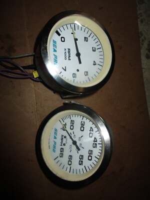 Outboard Teleflex tachometer and speedometer gauge | eBay