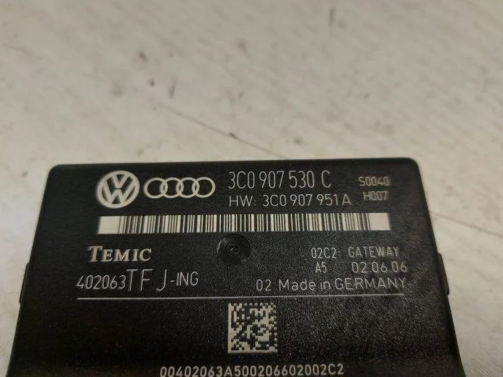 VW PASSAT Variant B6 3C5 Gateway Control Unit 402063 3C0907530C ...
