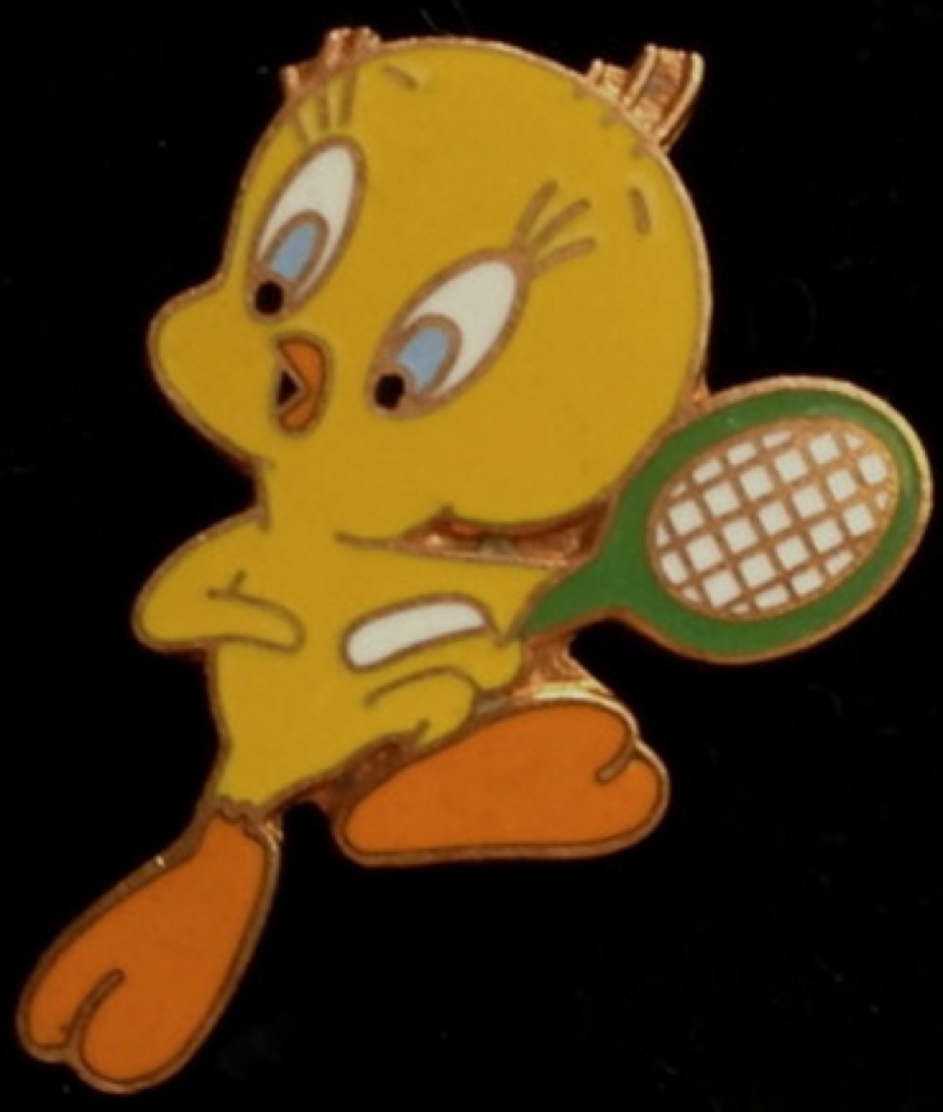 Tweety Bird Pin ~ Tennis ~ Warner Bros. Looney Tunes ~ vintage 80's ...