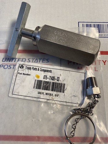 Trinity Parts & Components 075-71435-32 CVGFS Needle Valve 3/4", free ...