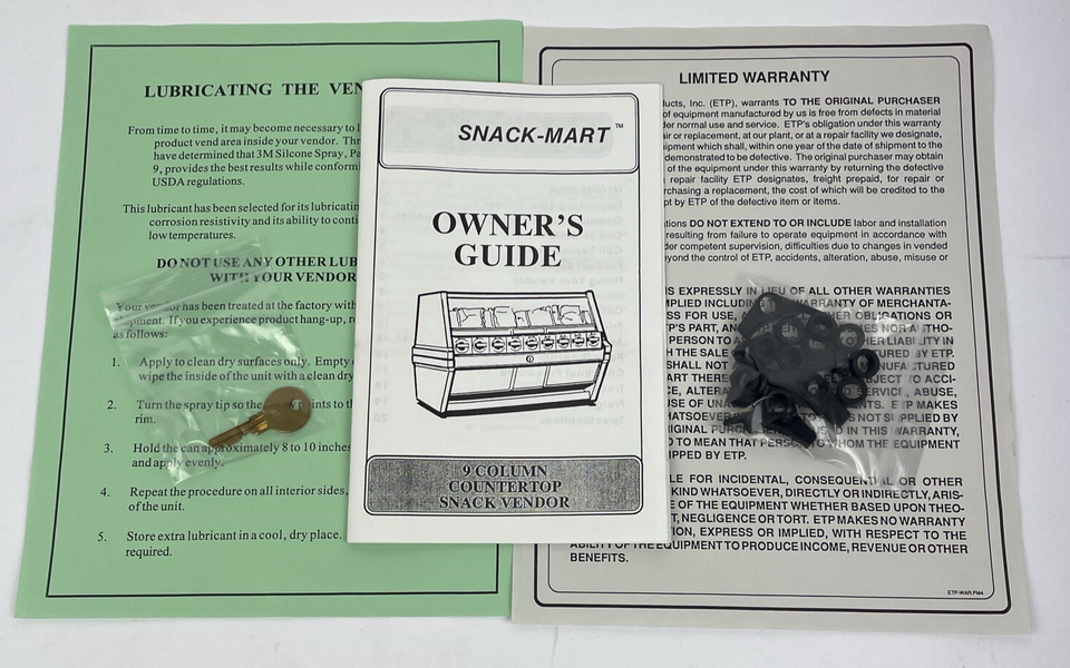 Snack-Mart 9 Column Countertop Snack Vendor Vending Machine - Brand New ...