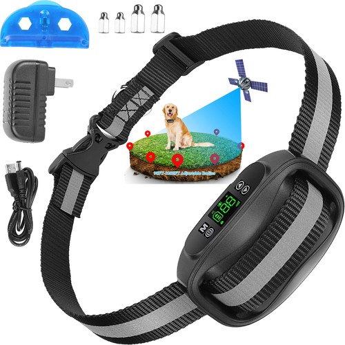 GPS Wireless Dog Fence Pet Containment System Waterproof 3 Modes ...