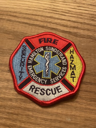 Hamilton Sundstrand fire rescue Dept Patch Sew On Rare UTC Aerospace ...