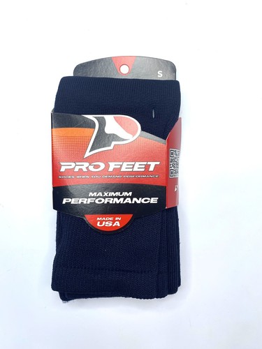 Pro Feet Socks Unisex Size S 7-9 Navy Pair Athletic Sports New with ...