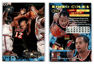 1995-96 Stadium Club Members Only #282 Bimbo Coles - Miami Heat | eBay