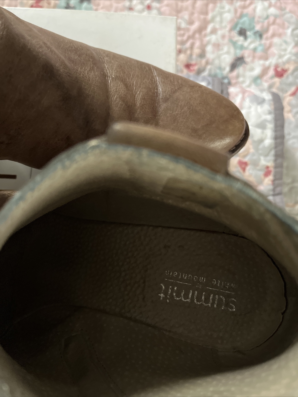 Summit by White Mountain ANKLE BOOTS EU 38 US 8 Stone Leather Back ...