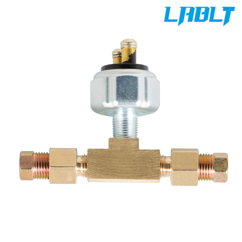 LABLT 1PC Universal Hydraulic Brake Light Switch Kit in Line Brake ...