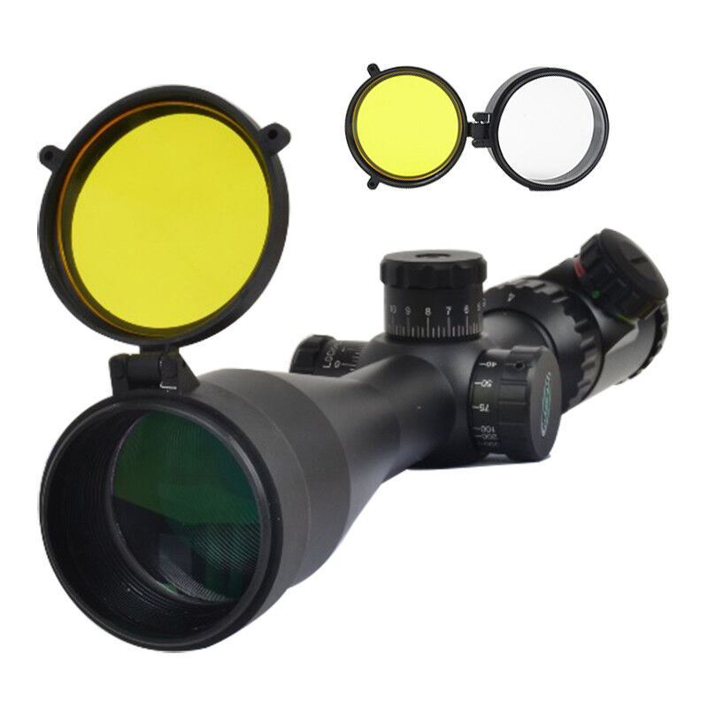 Yellow Scope Cap Riflescope Lens Cover Flip Up Quick Spring Lens Protector | eBay