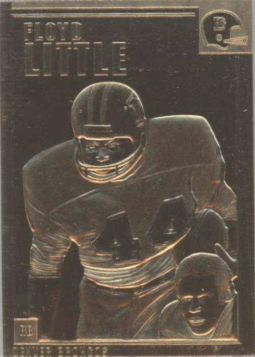 1999-2001 Danbury Mint 22K Gold Legends - Floyd Little #13 for sale ...