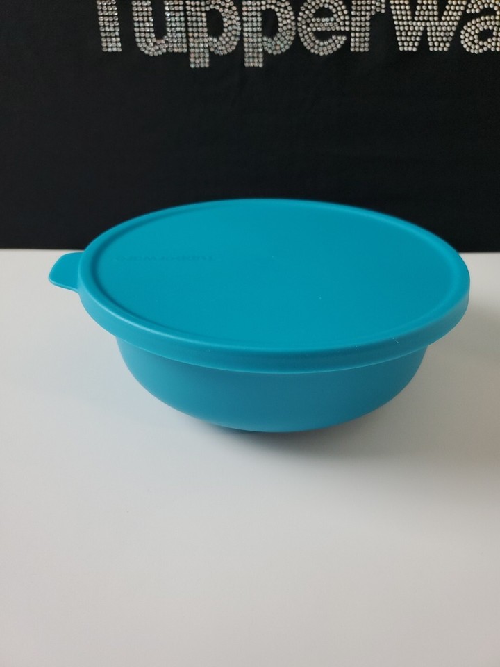 Tupperware Aloha Home Bowl With Matching Seal 4.50 cup / 1L Aqua Blue ...