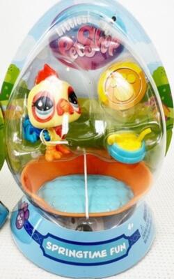 SPRINGTIME FUN ROOSTER Littlest Pet Shop S3 LPS G7 #58 EASTER EGG Code ...