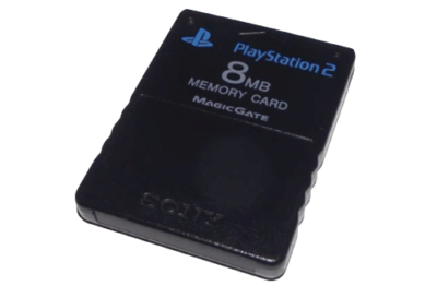 Genuine Black Playstation 2 PS2 8MB Memory Card Sony Original ...
