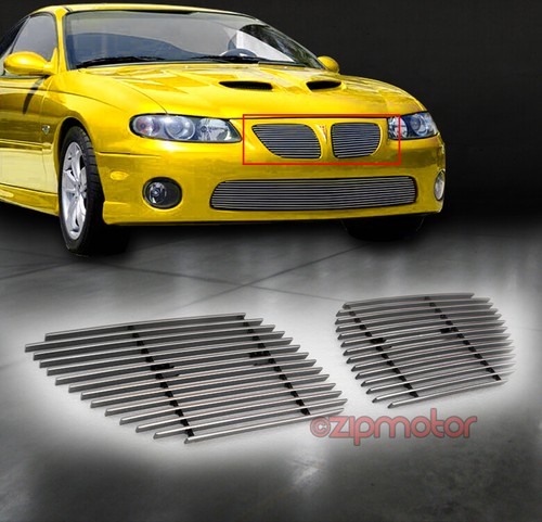 04 05 06 PONTIAC GTO FRONT MAIN UPPER BILLET GRILLE GRILL INSERT 2PCS ...