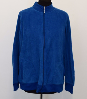 JU1614 MARISOTA WOMEN'S WINTER TURQUOISE FLEECE JACKET SIZE 16/18 UK ...